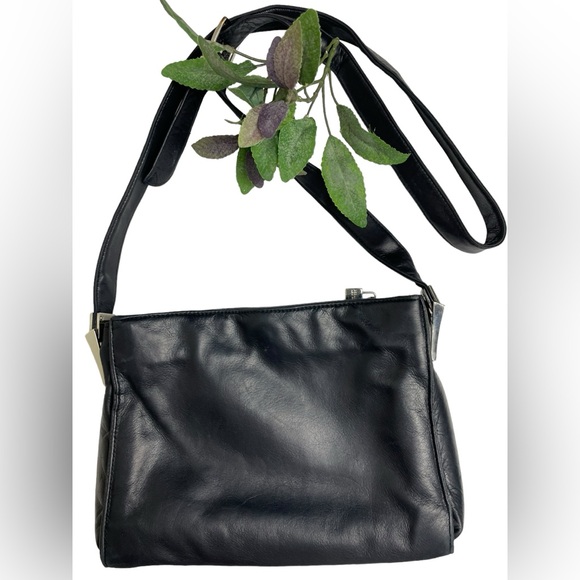 Perlina | Bags | Vintage Perlina New York Super Soft Black Leather ...